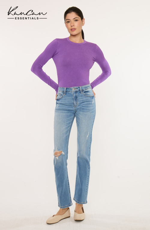 ZILPU ZILPU Pointelle Knit V-Neck Sweater